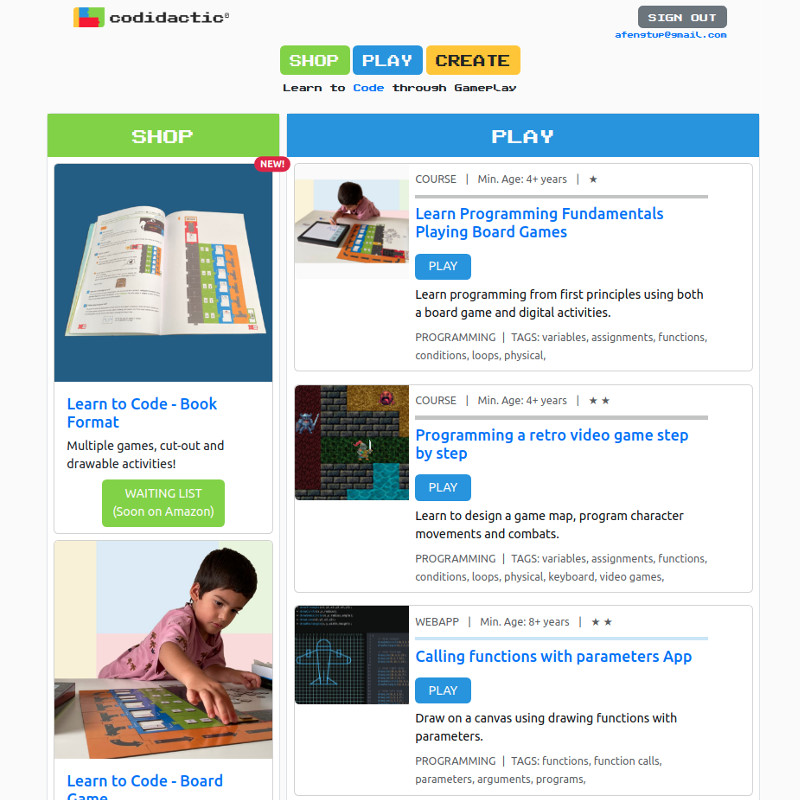 Codidactic.com: Educational solutions for teaching programming: courses, books, board games and ...